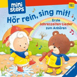 RAVENSBURGER VERLAG Hör rein, sing mit! Meine ersten Jahreszeiten-Lieder - Volksgut, Pappband