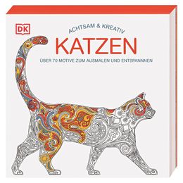 Dorling Kindersley Achtsam & Kreativ. Katzen, Kartoniert (TB)