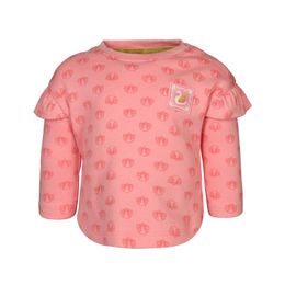 Sigikid - Langarmshirt SCHWAN gemustert in rosa, Gr.80