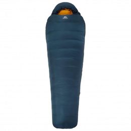 Mountain Equipment - Helium 800 - Daunenschlafsack Gr Regular - Body Size: 185 cm Zip. Right Blau