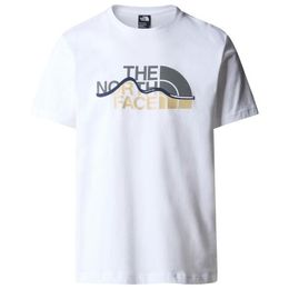 The North Face - S/S Mountain Line Tee - T-Shirt Gr S weiß