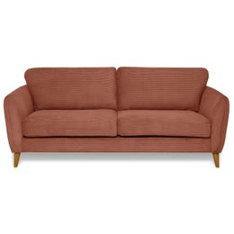 Home Affaire 2-Sitzer MARSEILLE Sofa 170 cm, mit Massivholzbeinen aus Eiche, verschiedene Bezüge und Farbvarianten, rosa