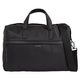 Calvin Klein Weekender CK MUST WEEKENDER, Herren Reisetasche Handgepäck Recycelte Materialien, schwarz