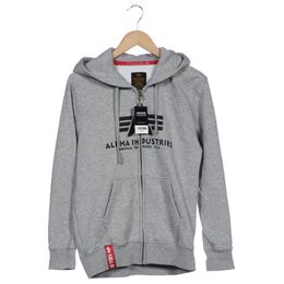 Alpha Industries Damen Kapuzenpullover, grau