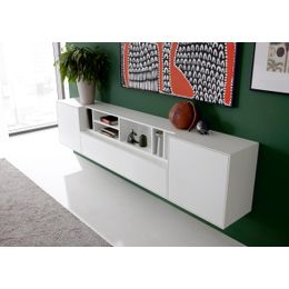 now! by hülsta Sideboard NOW BY HÜLSTA "now easy" Sideboards Gr. B/H/T: 230,4 cm x 51,2 cm x 44,8 cm, Lack reinweiß, weiß (lack reinweiß) Sideboards Breite 230, 4 cm