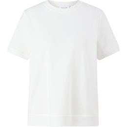 comma, CASUAL IDENTITY T-Shirt, Rundhals, für Damen, weiß, 40