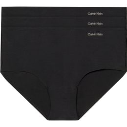 Calvin Klein Hipster, 3er-Pack, nahtlos, für Damen, schwarz, XL
