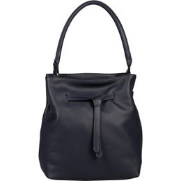 Tom Tailor Schultertasche, Zugband, Kunstleder, für Damen, blau