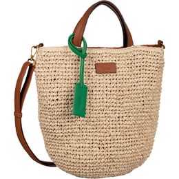 Gabor® Shopper, Flechtoptik, Reißverschluss, für Damen, beige