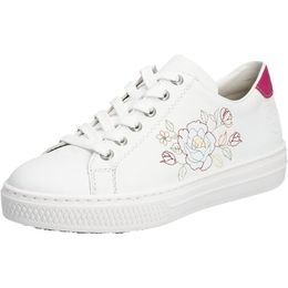 Rieker Sneaker, florales Muster, rutschfest, für Damen, weiß, 40