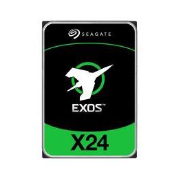 Seagate Exos X24 24 TB, Festplatte SAS 12 Gb/s, 3,5" Kapazität: 24 TB ms/Cache/U: 4,16 ms/512 MB/7.200 U/min Datentransferrate: Lesen: 285 MB/s
