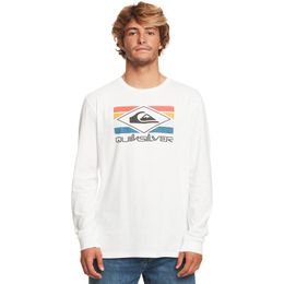 Quiksilver Langarmshirt »Qs Rainbow« White XS XS Stoff: Baumwoll-Jersey-Stoff [160 g/m2]