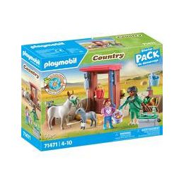 Playmobil 71471 Country Starter Pack Tierarzteinsatz bei den Eseln, Konstruktionsspielzeug Serie: Princess Magic Teile: 55 -teilig Altersangabe: von 4 Jahren bis 10 Jahren Material: Kunststoff