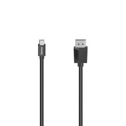 Hama 00200710 Video-Kabel, Mini-DP-Stecker - DisplayPort-Stecker, Ultra-HD 4K, 1,50 m