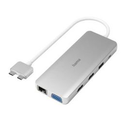 Hama 00200133 USB-C-Hub, Connect2Mac, Multiport für Apple MacBook Air & Pro, 12 Ports