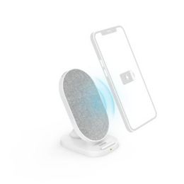 Hama 00201686 Wireless Charger QI-FC10S-Fab, 10 W, kabellose Smartphone-Ladestation, WS