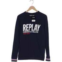 Replay Herren Sweatshirt, marineblau