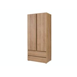 MOEBLO Kleiderschrank MOON M02 (Drehttüren Moderne Wohnzimmer Möbel