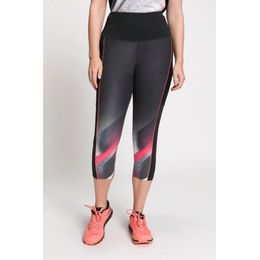 Ulla Popken Leggings Capri-Leggings seitliche Einsätze Taschen