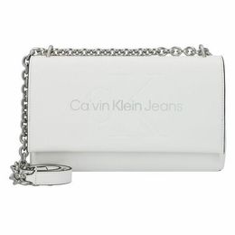 Calvin Klein Jeans Sculpted Umhängetasche 25 cm white-silver logo