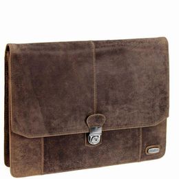 Harold'S Harold's Antico Collegemappe Unterarmmappe Leder 37 cm taupe