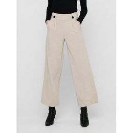 Jacqueline de Yong Stoffhose Marlene Hose Schlupf Stoffhose GEGGO New Long Culotte Flare Pants (1-tlg) 3504 in Grau