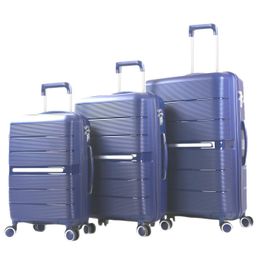 KESSMANN Kofferset "TRAVELSTAR" 3 Tlg Kofferset Reisekoffer Set klein mittel groß blau