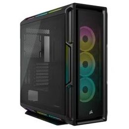 Corsair PC-Gehäuse "iCUE 5000T RGB Tempered Glass Mid-Tower Smart Case, Black" Computergehäuse schwarz