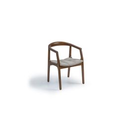JVmoebel Armlehnstuhl Braun Stuhl mit Armlehnen Modern Esszimmer Holz Stuhl Einrichtung (1 St)