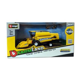 Bburago 18-31721 - New Holland - Mähdrescher TC5.90 für Getreide (gelb) Spielzeugmähdrescher Modell