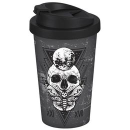 Geda Labels GmbH Coffee-to-go-Becher Skull mystic 400ml