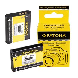 Patona 2x Akku für Olympus Li-90B Kamera-Akku Ersatzakku 950 mAh (3