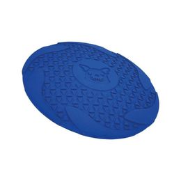 Nobby Spielknochen Hundespielzeug Vollgummi Frisbee blau