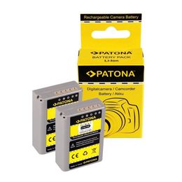 Patona 2x Akku für Olympus PS-BLN1 Kamera-Akku Ersatzakku 1050 mAh (7