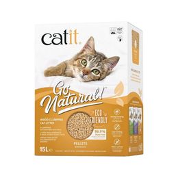 CATIT Katzenstreu Go Natural! Holzeinstreu Pellets 15 l