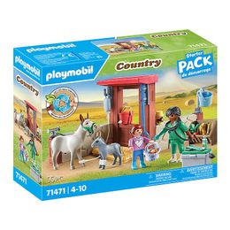 Playmobil 71471 Tierarzteinsatz bei den Eseln Spielset, Mehrfarbig