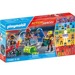 Playmobil 71468 My Figures Feuerwehr Spielset, Mehrfarbig