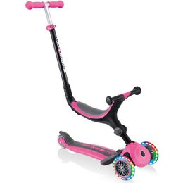 Globber Scooter GO-UP FOLDABLE PLUS LIGHTS, rosa