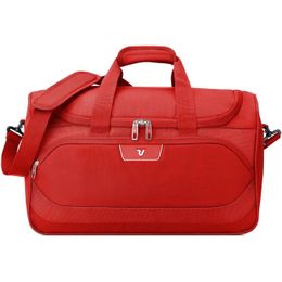 Roncato Reisetasche Joy, rot, Handgepäcktasche Reisegepäck Sporttasche mit Trolley-Aufsteck-System, rot