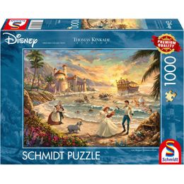 Schmidt Spiele Puzzle Disney, The Little Mermaid Celebration of Love von Thomas Kinkade, 1000 Puzzleteile, bunt