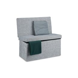 Relaxdays Sitzhocker Faltbarer Sitzhocker mit Lehne L