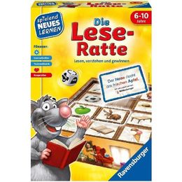 RAVENSBURGER VERLAG Ravensburger 24956 - Die Lese-Ratte - Spielen und Lernen für Kinder, Lernspiel für Kinder ab 6-10 Jahren, Spielend Neues Lernen für 1-4 Spieler