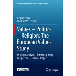 Springer International Publishing Values - Politics - Religion: The European Values Study, Kartoniert (TB)