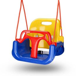 Tolletour - Kinderschaukel Schaukeln Babyhochschaukel 60 kg Schaukelgestell Gartenschaukel 3 in 1 - Mehrfarbig