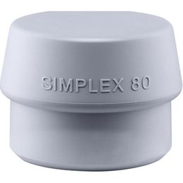 Simplex Ersatzeinsatz TPE-mid grau 80mm - Halder