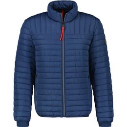 Lerros Steppjacke, Stehkragen, Reißverschlusstaschen, für Herren, blau, XXL