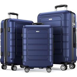 SHOWKOO Kofferset Größe L und XL mit 20% erweiterbarem Platz