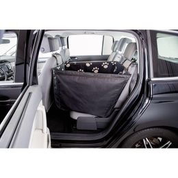 Trixie Auto Hundedecke für Rücksitz mit Seitenteil, 0,5 × 1,45 m, schwarz/beige
