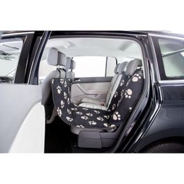 Trixie Autositz Schondecke für Hunde, halb, Vordersitz, Einzelsitz hinten, 0,65 × 1,45 m, schwarz/beige