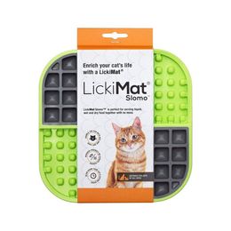 LickiMat Futterbehälter Slomo Cat green